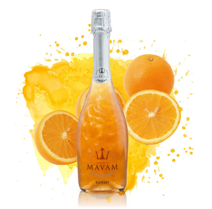 MAVAM SUNSET | MAVAM - Sparkling Wine with metallic glitter from Spain